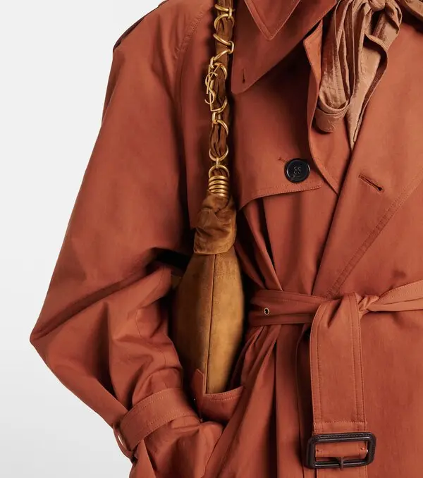 Saint Laurent Amalia Suede Shoulder Bag - Brown