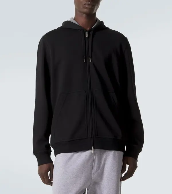 Brunello Cucinelli Cotton-blend Hoodie - Black