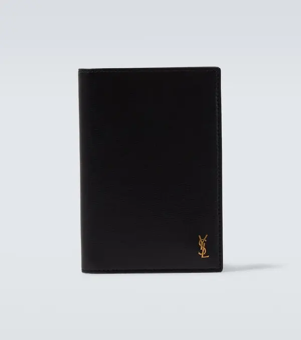 Saint Laurent Cassandre Leather Passport Holder