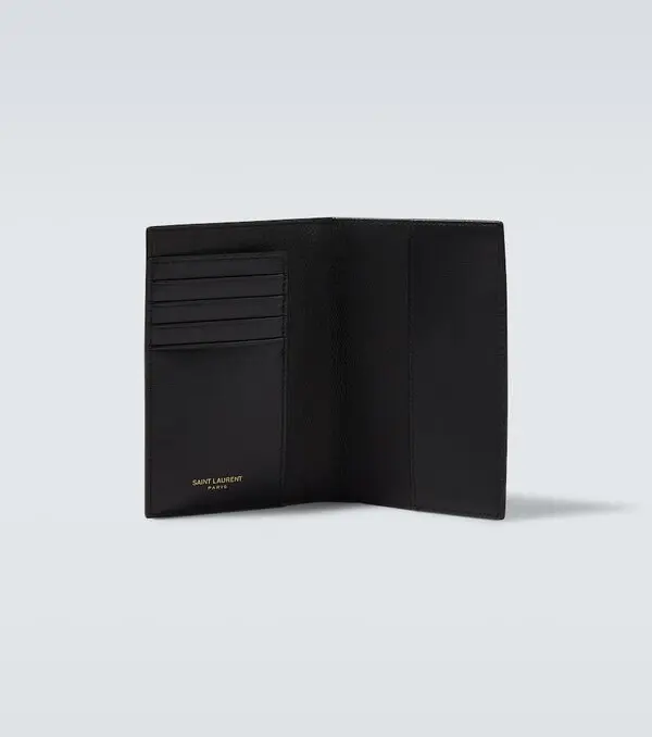 Saint Laurent Cassandre Leather Passport Holder