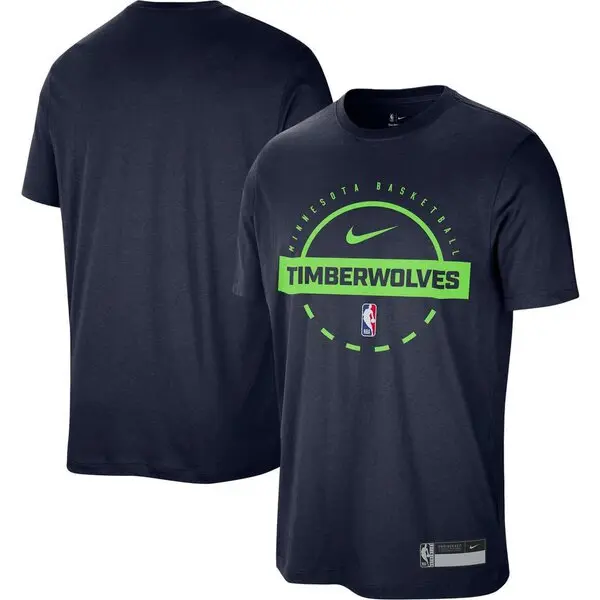 Nike Minnesota Timberwolves 2025/26 On-court Flare Performance Practice T-shirt - Navy