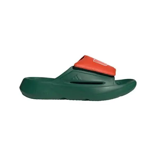 Adidas Miami Hurricanes Lightblaze Slide Sandals By - Green