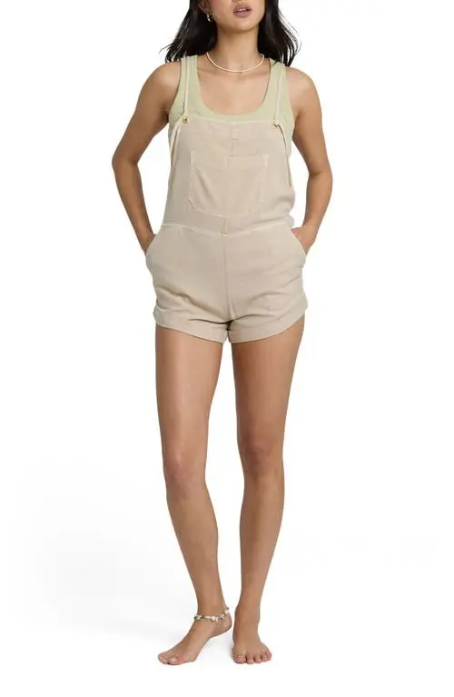 BILLABONG Wild Pursuit Short Overalls - Oatmeal