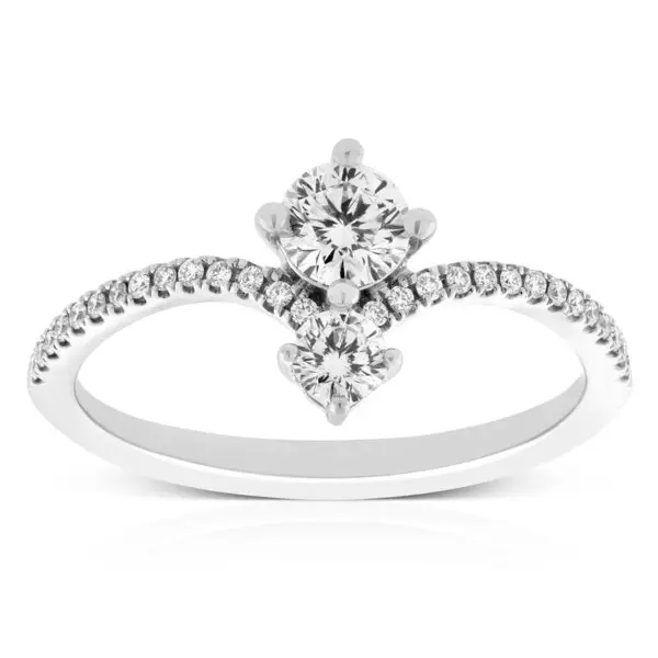 SIGNATURE Ben Bridge Diamond Duo 18k Ring - Wg