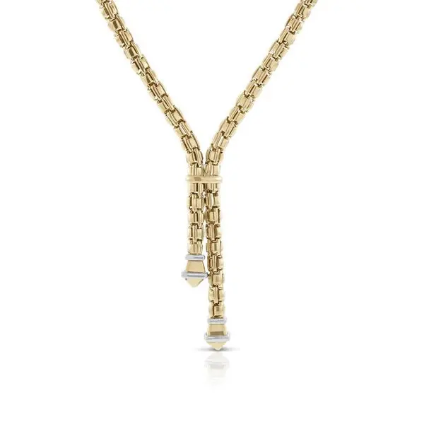 TOSCANO Link 14k Lariat Necklace - Tt