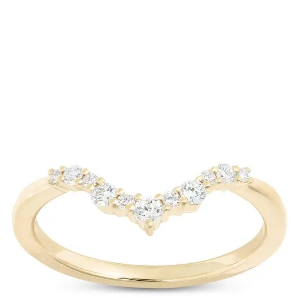 Benbridge Round Diamond Contour Band In 14k Yellow Gold - Yg