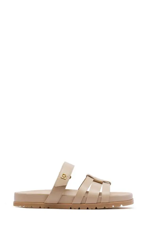 FRANKIE4 Leather Slide Sandal - Oat Milk