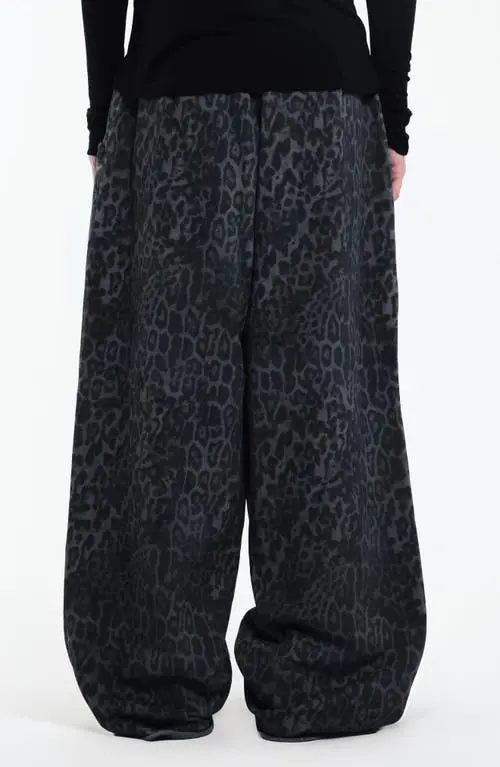JADED LONDON Leopard Print Monster Sweatpants