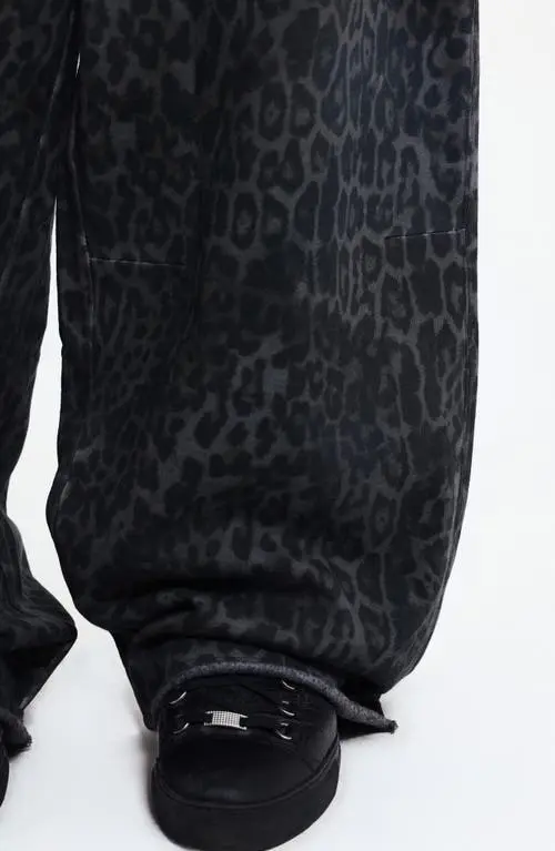 JADED LONDON Leopard Print Monster Sweatpants