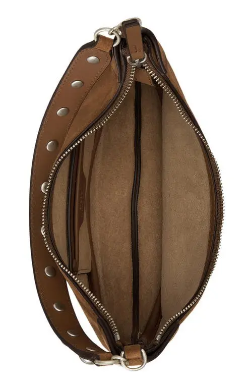 Polo Ralph Lauren Polo Id Stud Suede Crossbody Bag