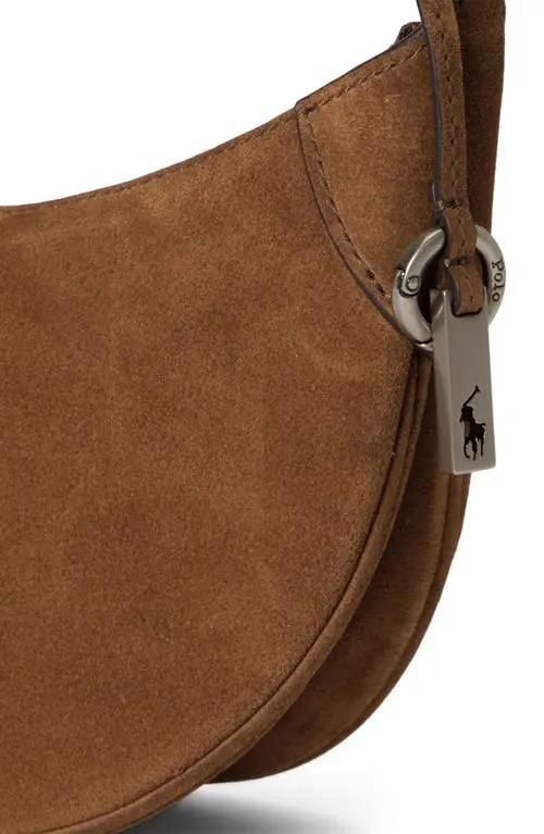 Polo Ralph Lauren Polo Id Stud Suede Crossbody Bag