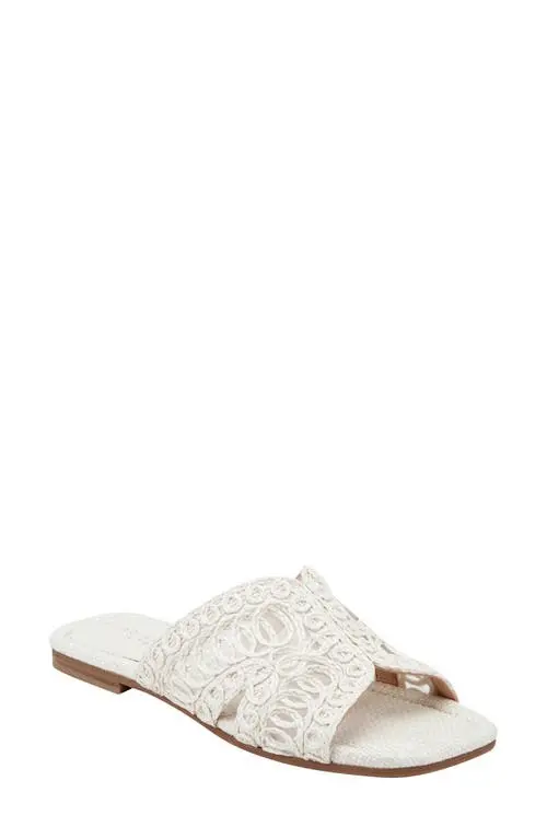 Marc Fisher Nalany Slide Sandal - White