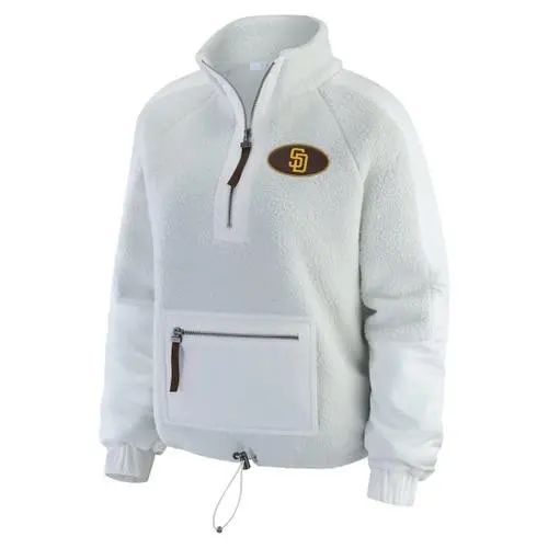 WEAR BY ERIN ANDREWS San Diego Padres Polar Fleece Quarter-zip Jacket