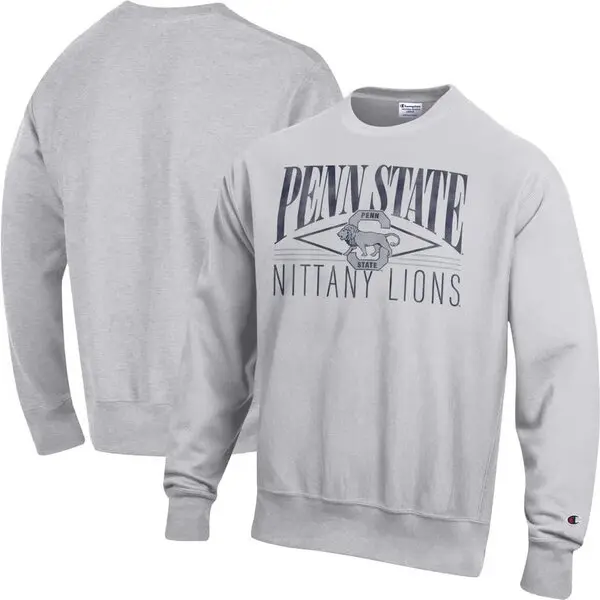 Champion Penn State Nittany Lions Reverse Weave Fleece Sweatshirt - Gray