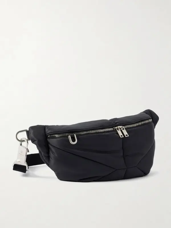 Rick Owens Moncler + Quilted Padded Belt Bag - Black