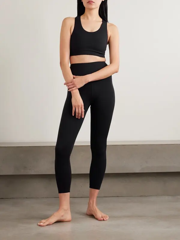 ERES Marie-josé Cutout Embroidered Stretch-jersey Sports Bra - Black