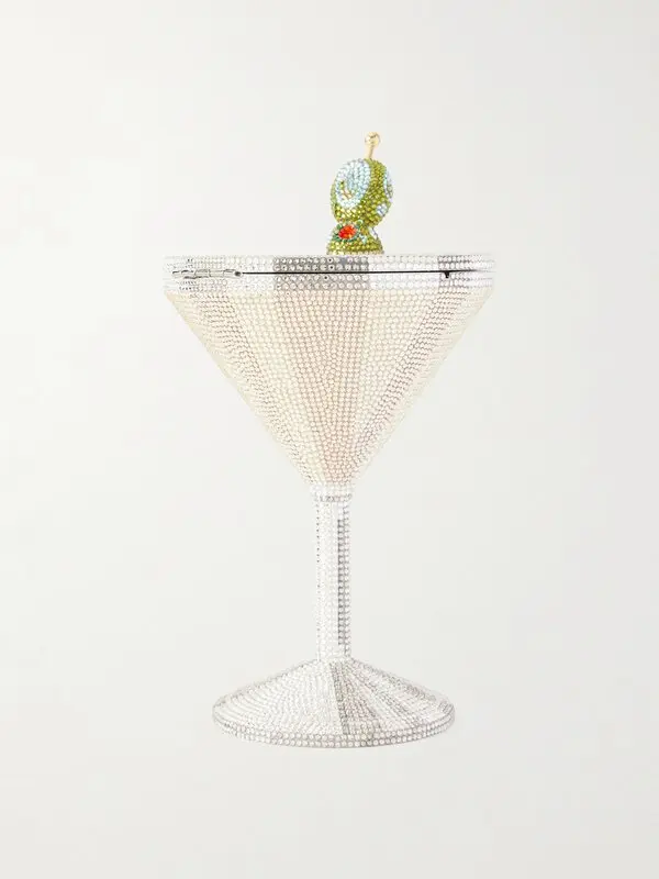 Judith Leiber Martini Crystal Clutch - Multi