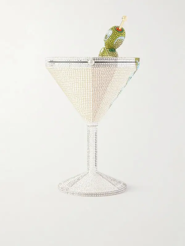 Judith Leiber Martini Crystal Clutch - Multi
