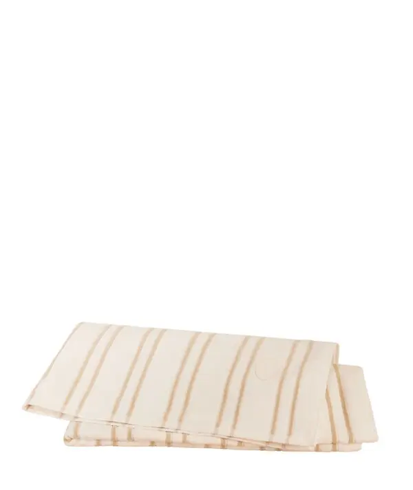 Brunello Cucinelli Embroidered Striped Beach Towel - Neutrals