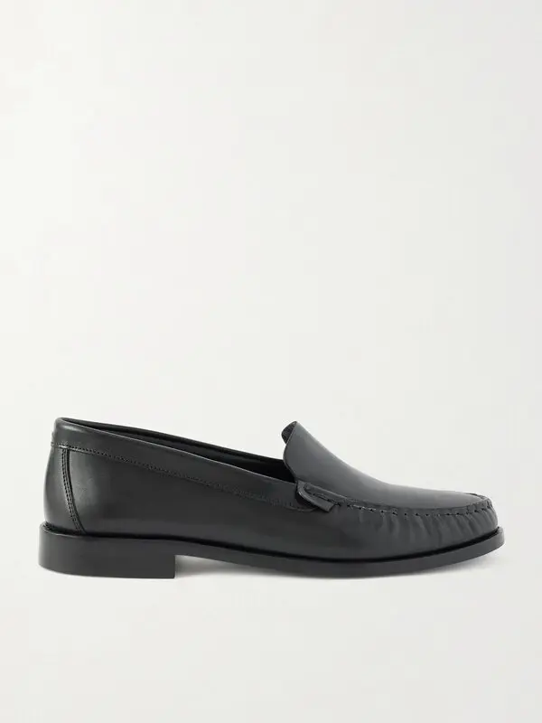 AeydĒ Arthur Leather Loafers - Black
