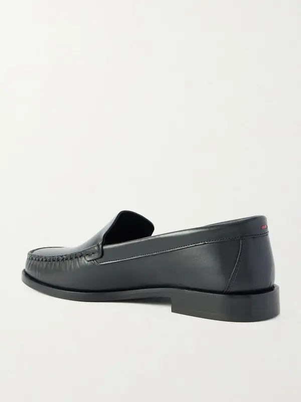 AeydĒ Arthur Leather Loafers - Black