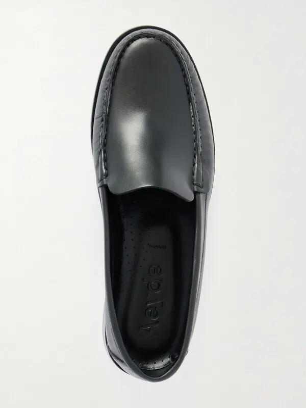 AeydĒ Arthur Leather Loafers - Black