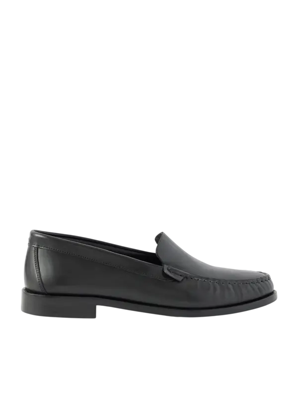 AeydĒ Arthur Leather Loafers - Black