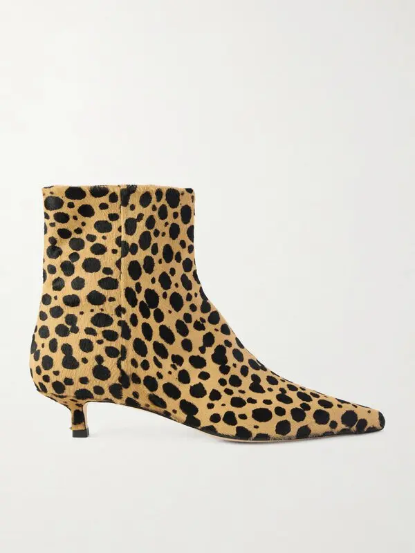 AeydĒ Sofie Leopard-print Calf Hair Boots - Animal Print