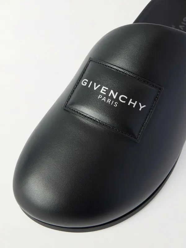 Givenchy Puffy Leather Slip-ons - Black