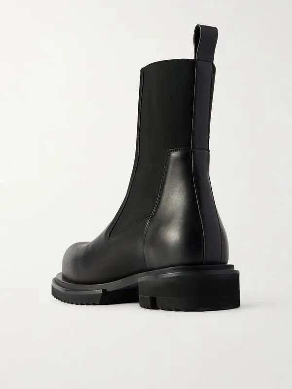 Rick Owens Beatle Gabe Leather Ankle Boots