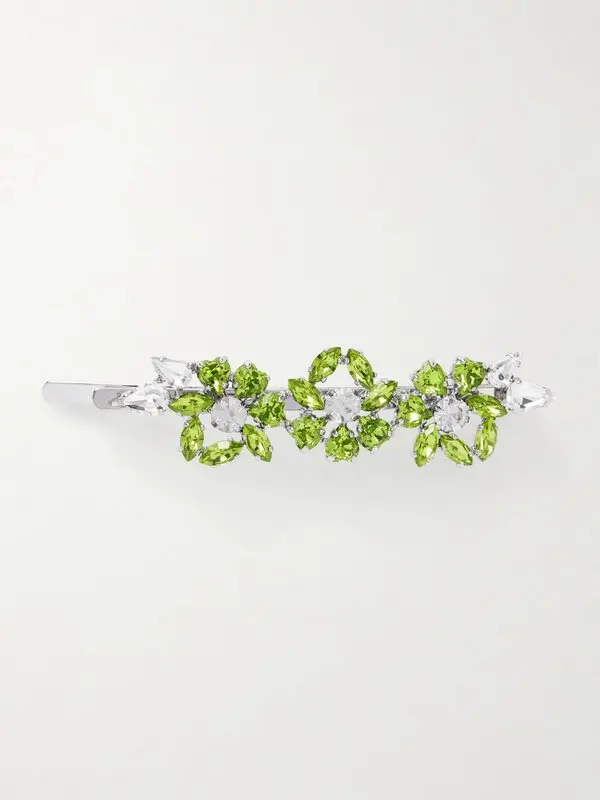 Simone Rocha Heartbloom Hair Slide - Green