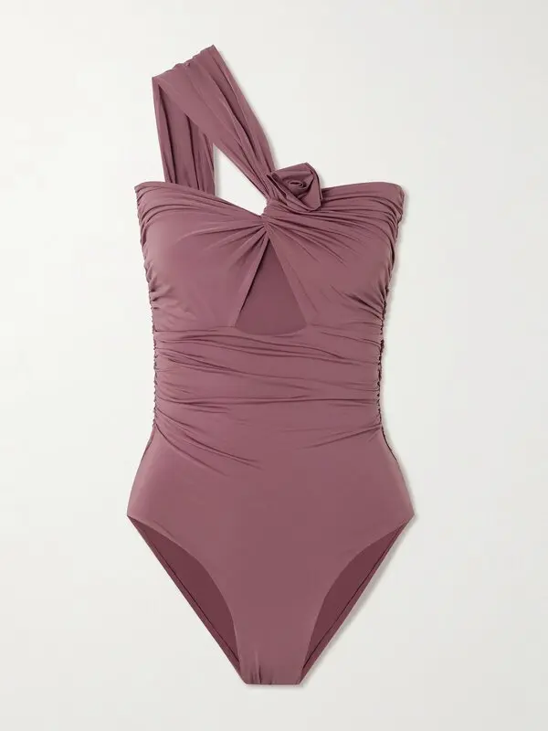 MAYGEL CORONEL Rodríguez One-shoulder Swimsuit - Purple