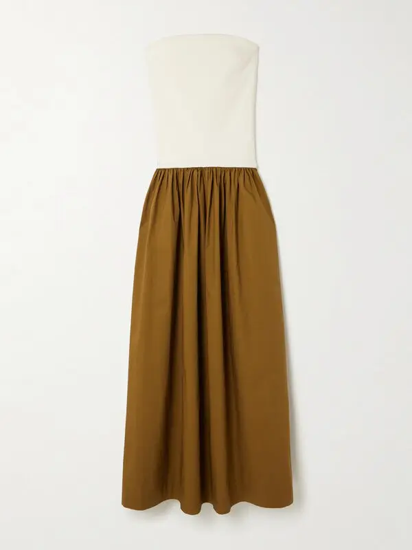 ESSE STUDIOS Duo Strapless Maxi Dress - Neutrals