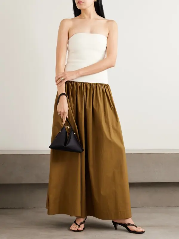 ESSE STUDIOS Duo Strapless Maxi Dress - Neutrals
