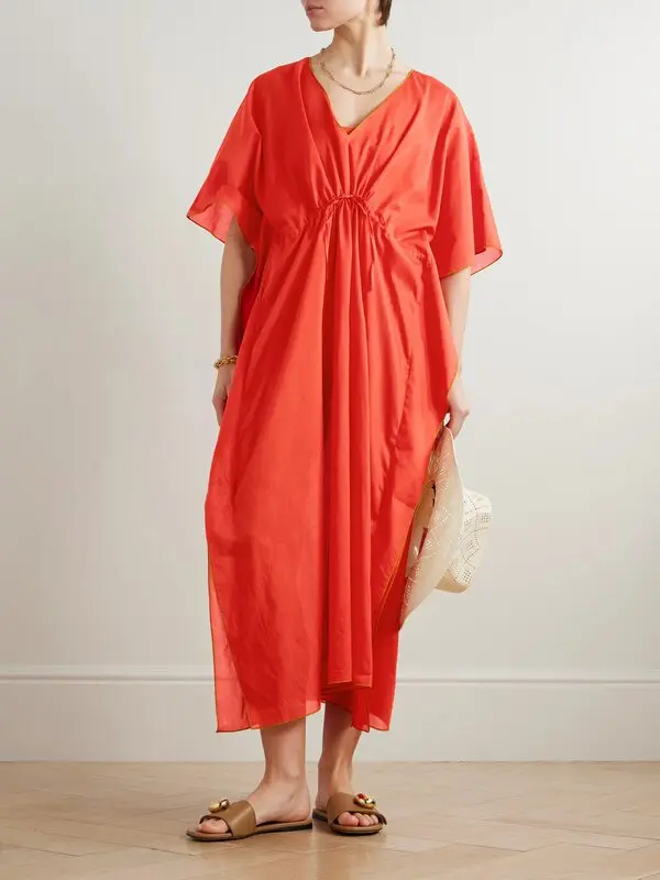 ERES Voilier Cotton-voile Kaftan - Red