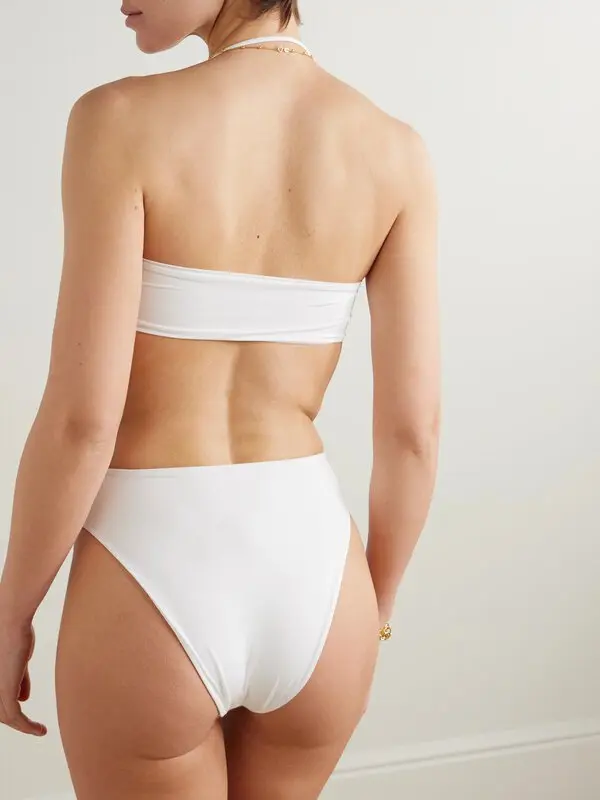 MAYGEL CORONEL Alborozo Appliquéd Halterneck Bikini