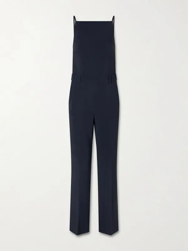 Givenchy Belted Crepe-cady Jumpsuit - Black