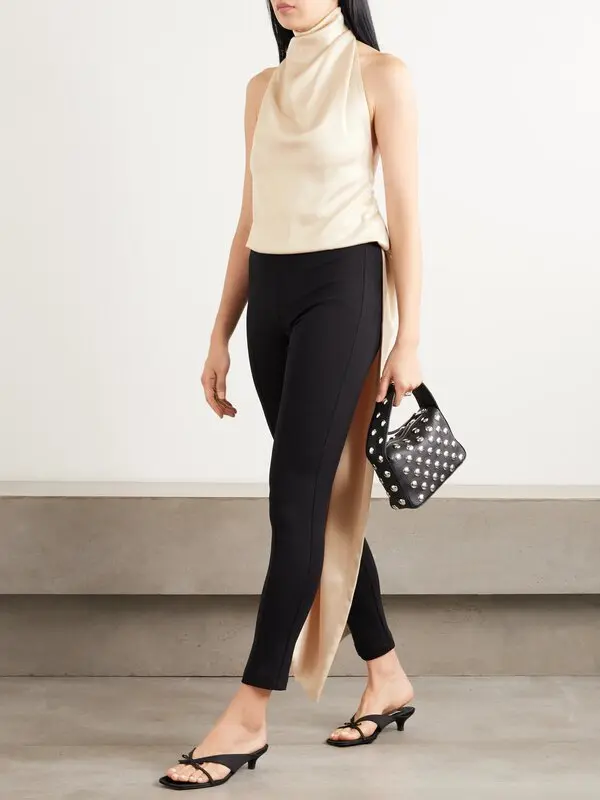 ESSE STUDIOS Cartia Satin Halterneck Top