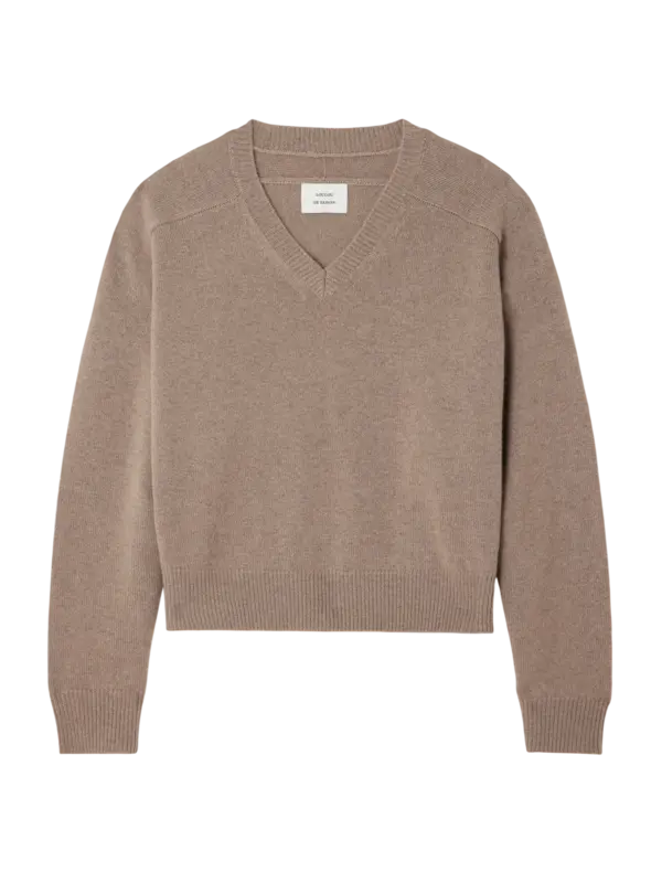 Loulou De Saison Anzor Embroidered Cashmere Sweater - Brown