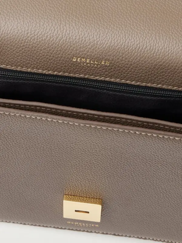 DEMELLIER The Vancouver Textured-leather Shoulder Bag - Brown