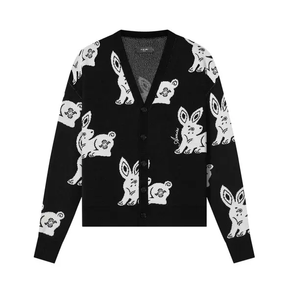 Amiri Rabbit Repeat Cardigan