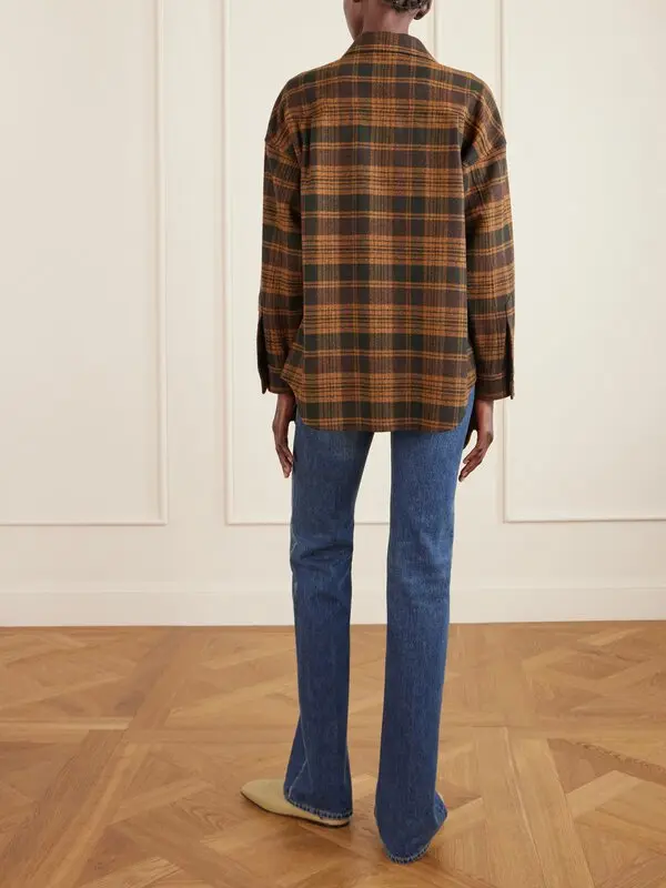 Loro Piana Darby Checked Wool And Cashmere-blend Shirt