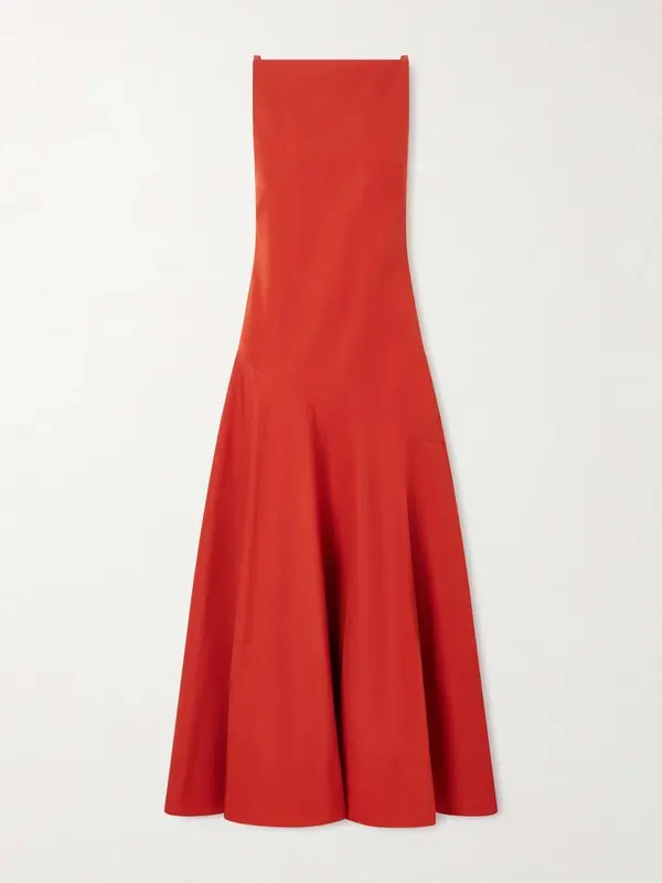 Adam Lippes Ren Cotton-poplin Midi Dress