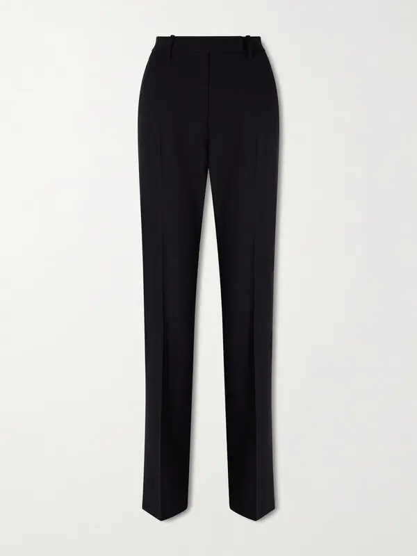 TOM FORD Grain De Poudre Wool Straight-leg Pants