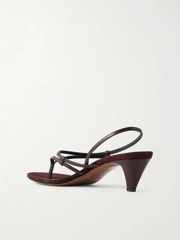 NEOUS Safi Leather Sandals - Brown
