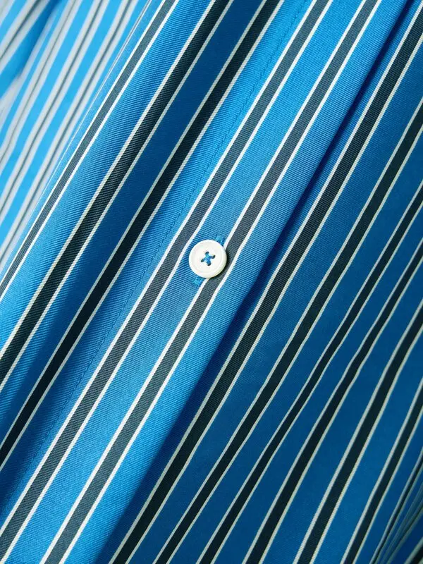 TOTEME Oversized Striped Silk-twill Shirt
