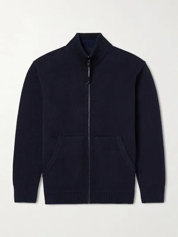 C.P. COMPANY Knitted Zip-up Cardigan With Detachable Gilet