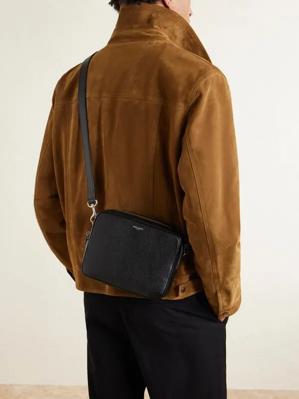 Saint Laurent Small Full-grain Leather Messenger Bag