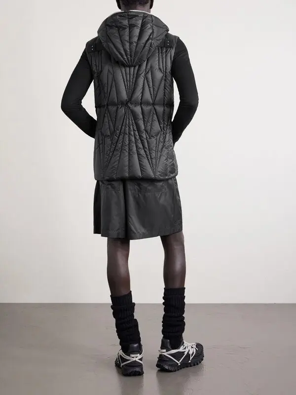 Rick Owens X Moncler Quilted Hooded Down Gilet