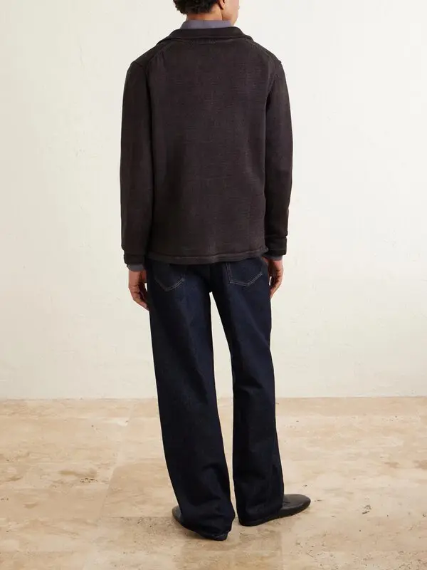 Inis Meáin Linen Cardigan - Brown